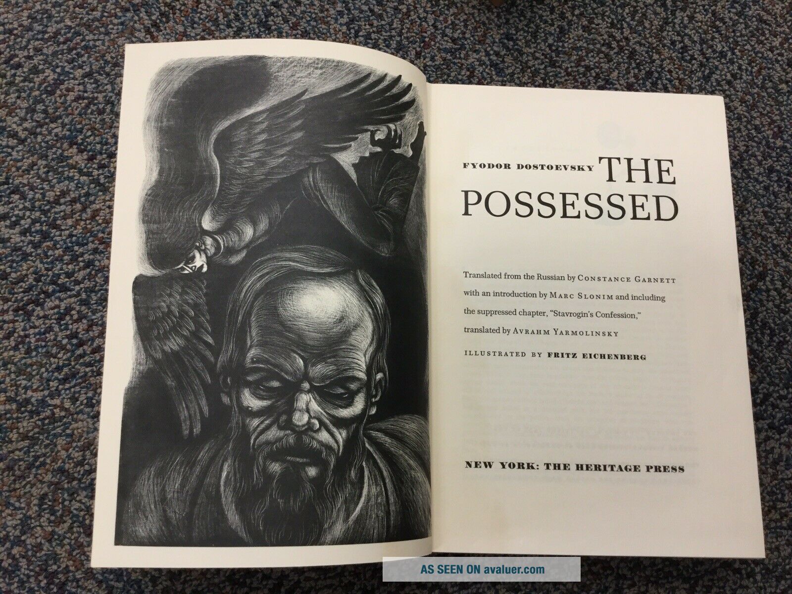 The Possessed By Fyodor Dostoevsky 1959 Translated By Constance Garnett ...