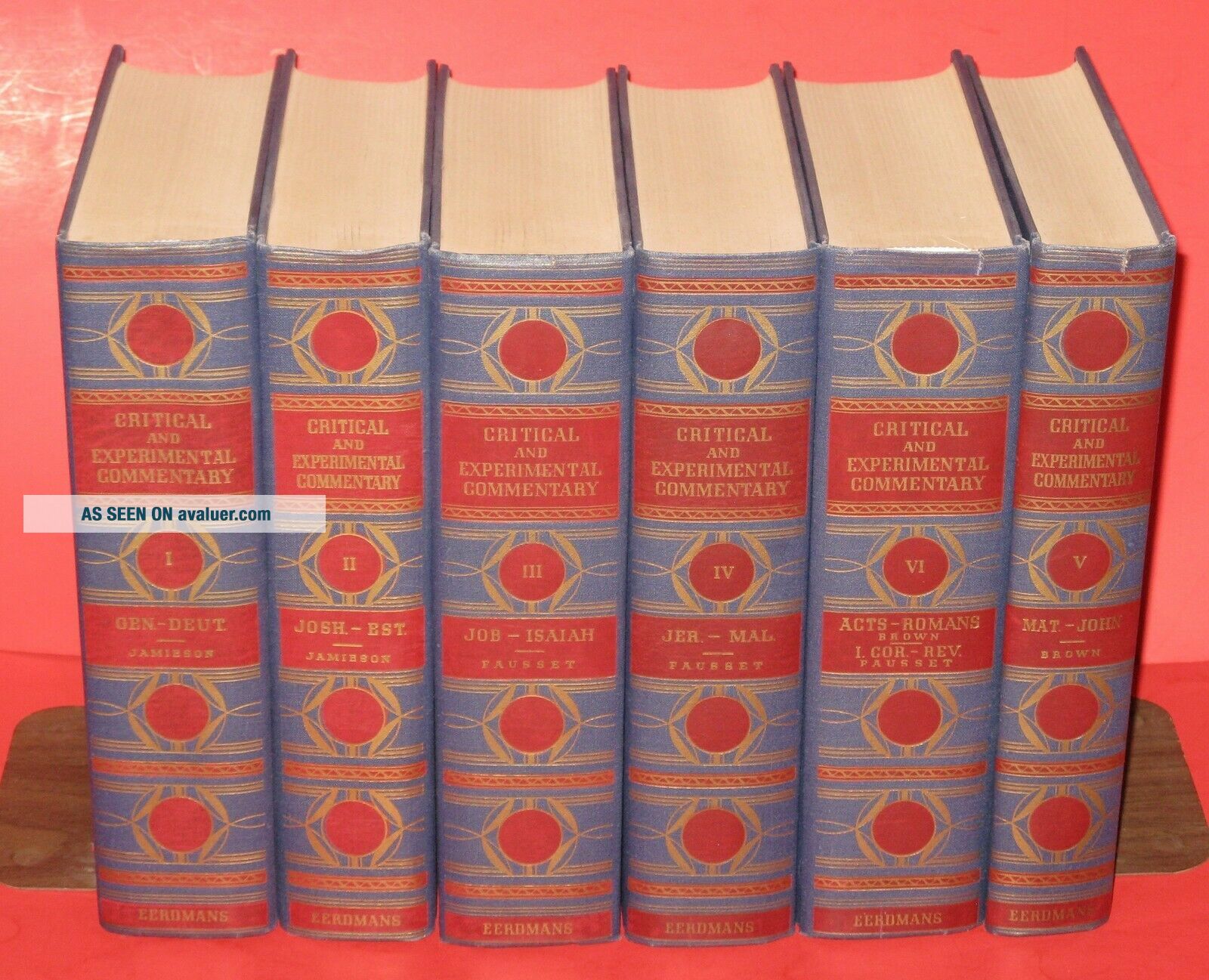 1961 Bible Commentaries 6 - Volume Set Critical Experimental Practical ...