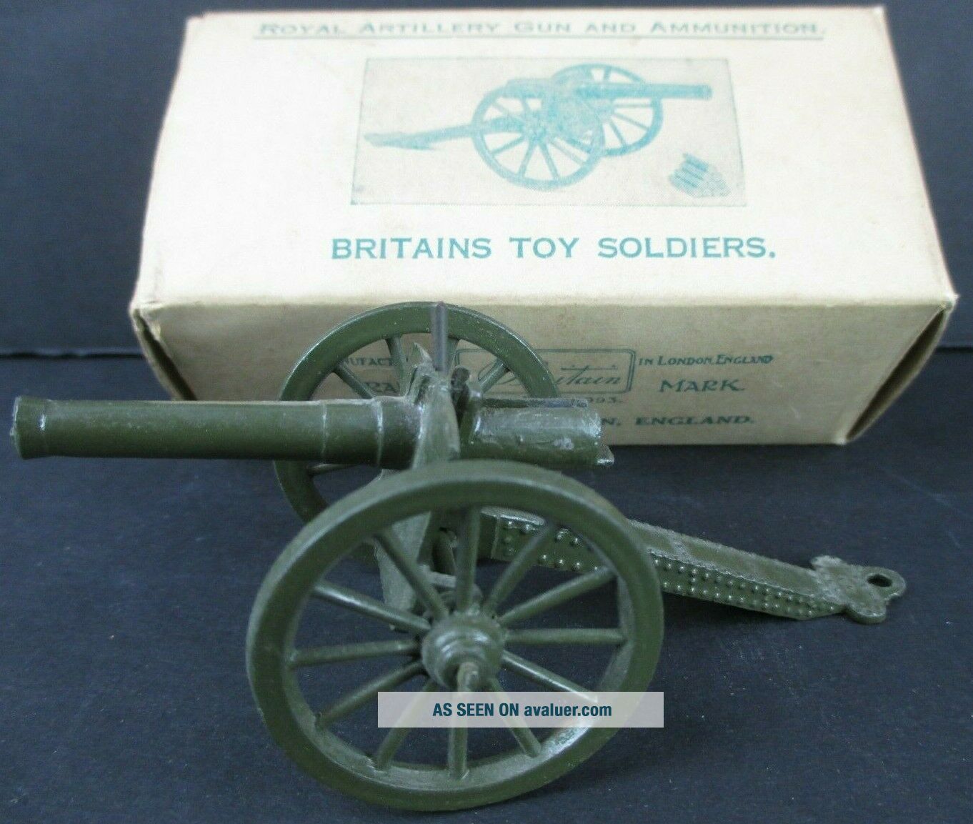 VINTAGE BRITAINS BRITISH ROYAL ARTILLERY GUN AND AMMUNITION 1263 | #7538355