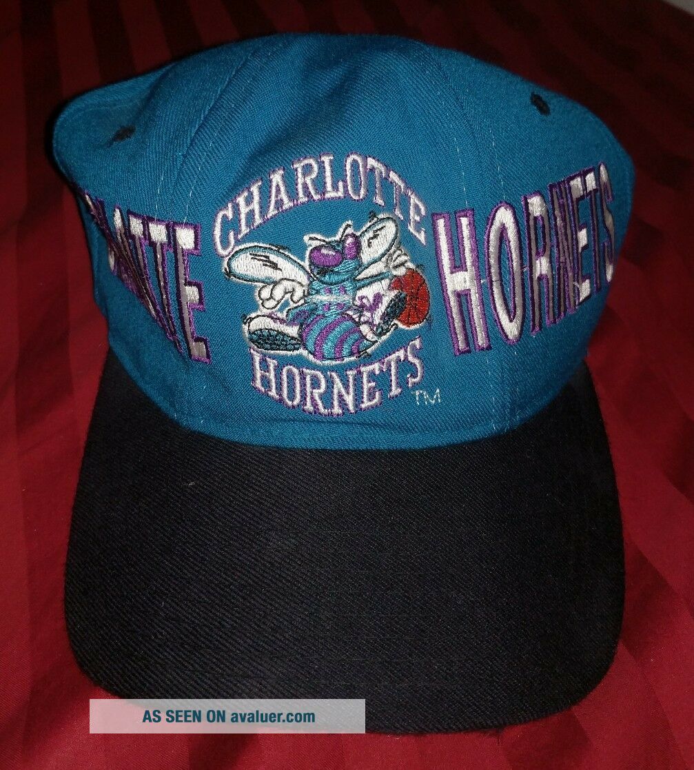 Vintage Charlotte Hornets NBA Basketball Starter Snapback Wool Tri ...