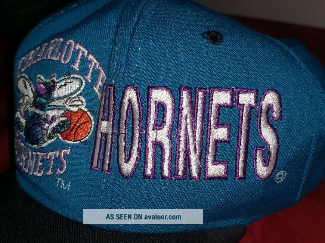 Vintage Charlotte Hornets NBA Basketball Starter Snapback Wool Tri ...