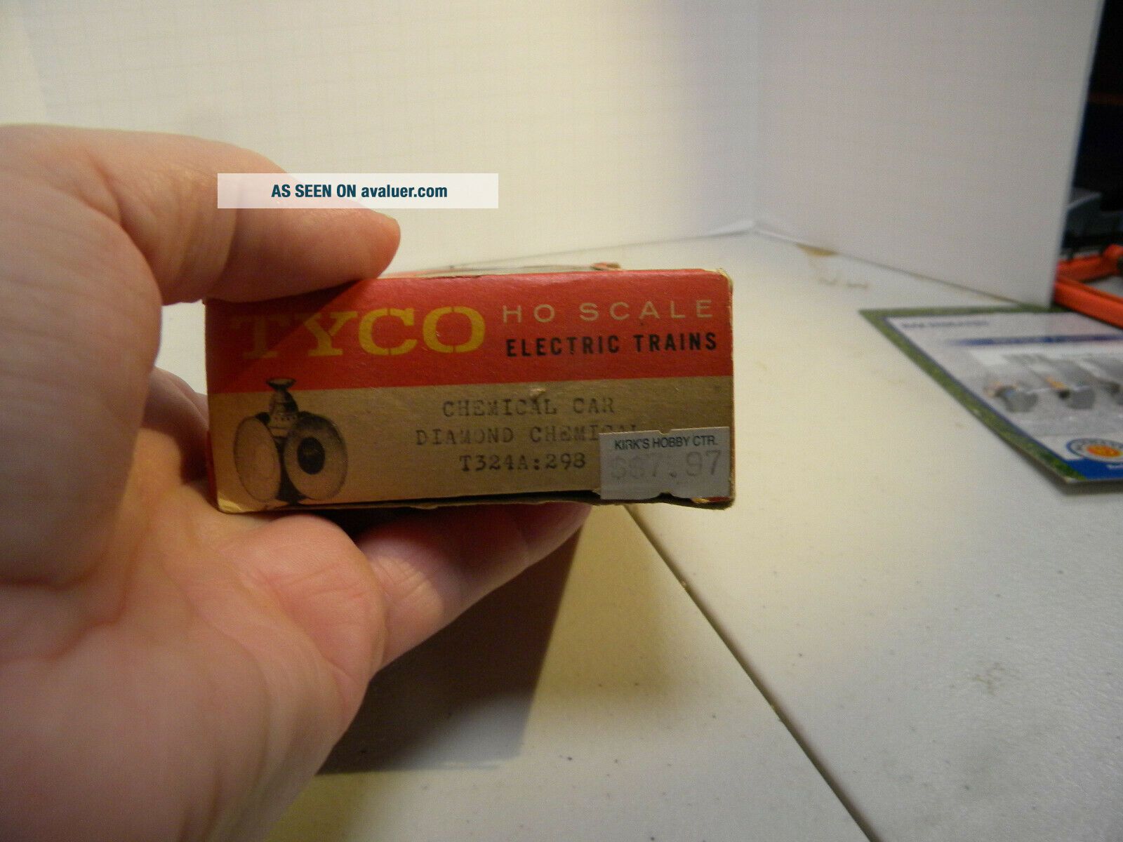 Vintage HO Scale Tyco Diamond Chemicals Tank Car In Red Set Box OB ...
