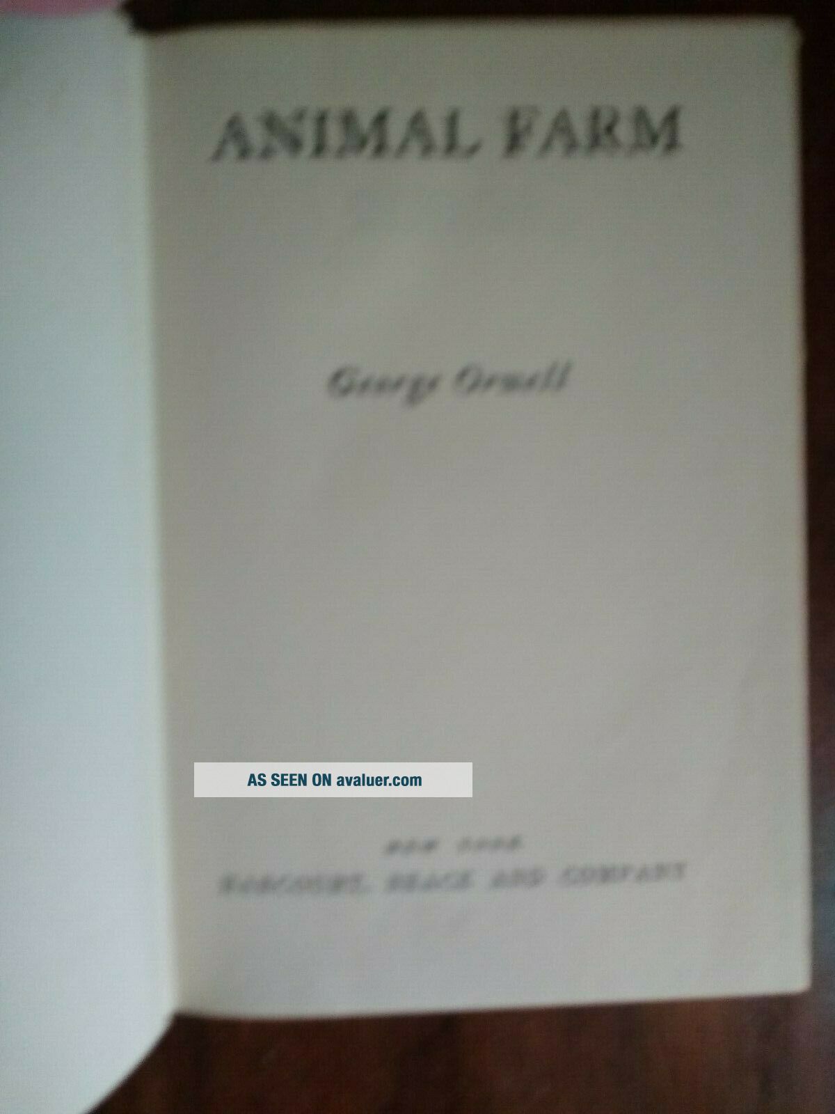 Animal Farm George Orwell 1946 Hardcover W/ Dust Jacket First Edition ...