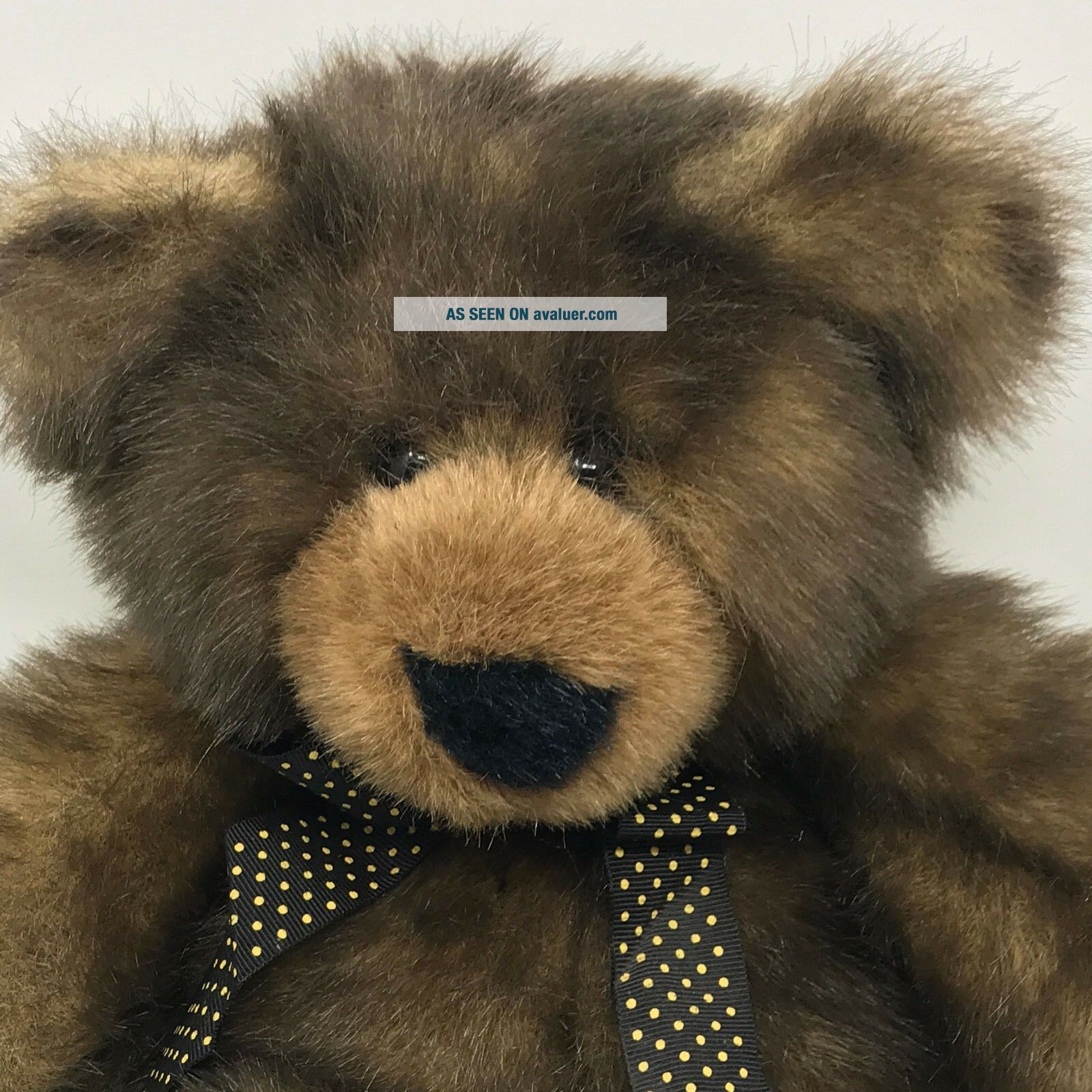 Vtg Mary Meyer Bart Brown Bear Grizzly Plush Sitting Long Hair Large ...