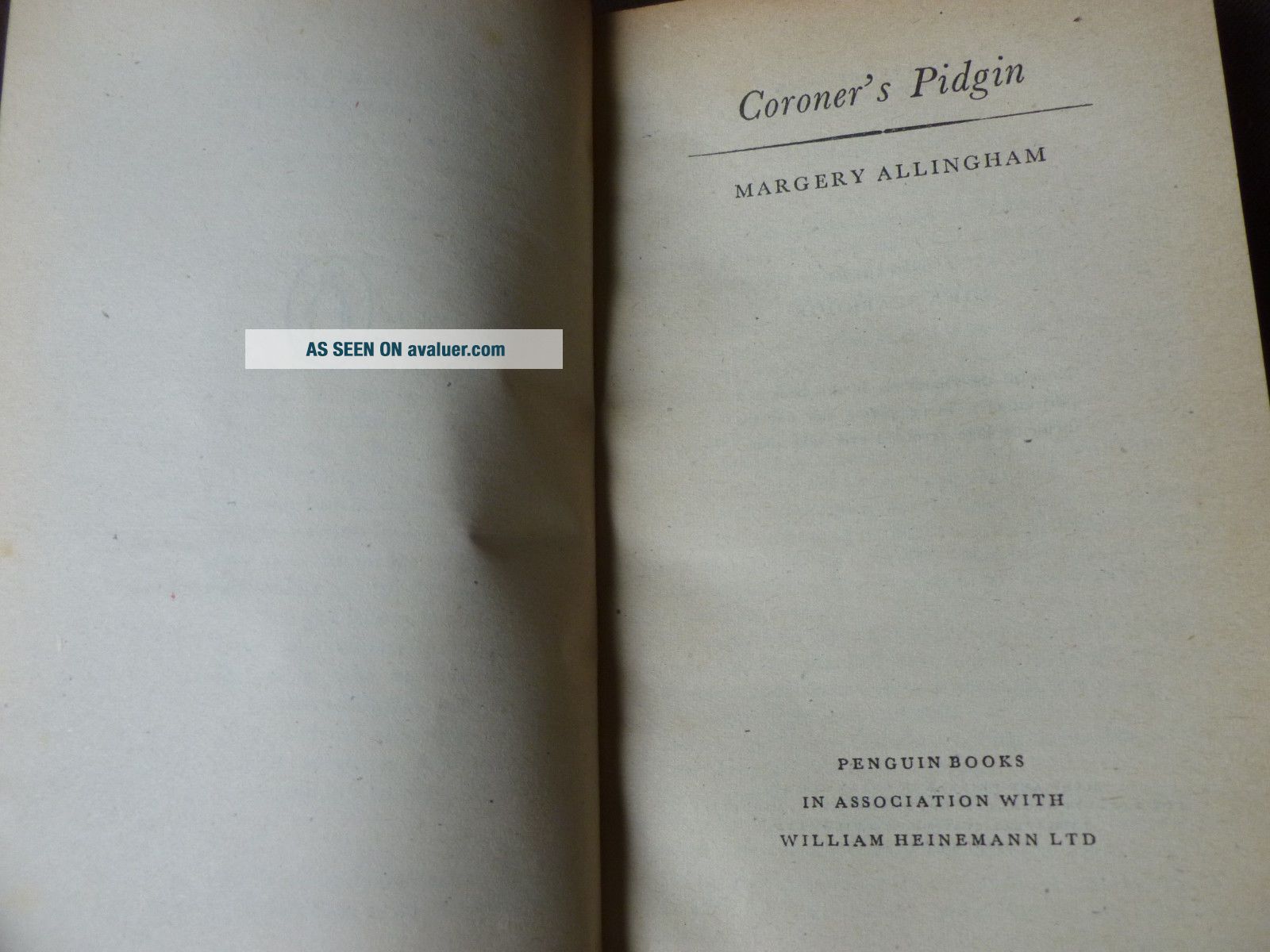 Coroner ' S Pidgin By Margery Allingham - Mystery And Crime Penguin ...
