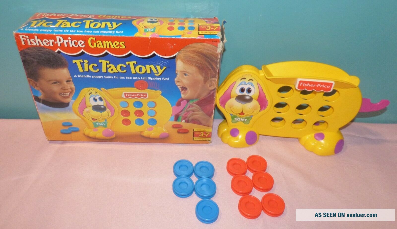 Vintage 1994 Fisher Price Games Tic Tac Tony Preschool Game | #7559406
