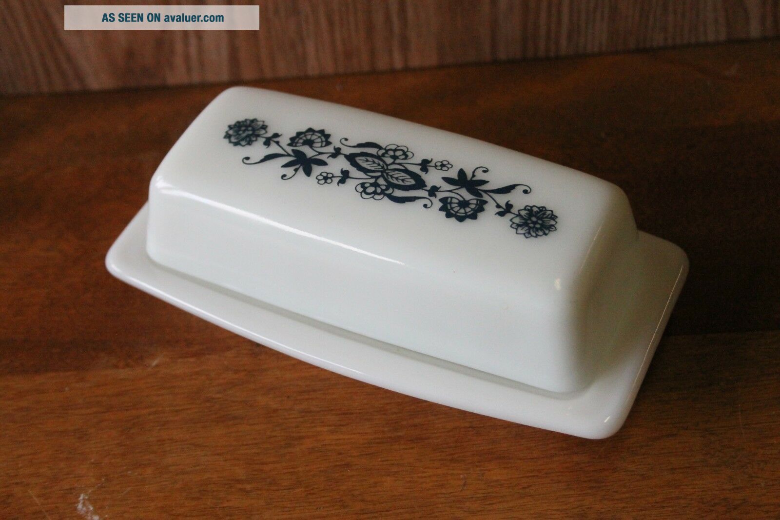 Vintage Pyrex Covered Butter Dish Old Town Blue Onion Corning | #7521901
