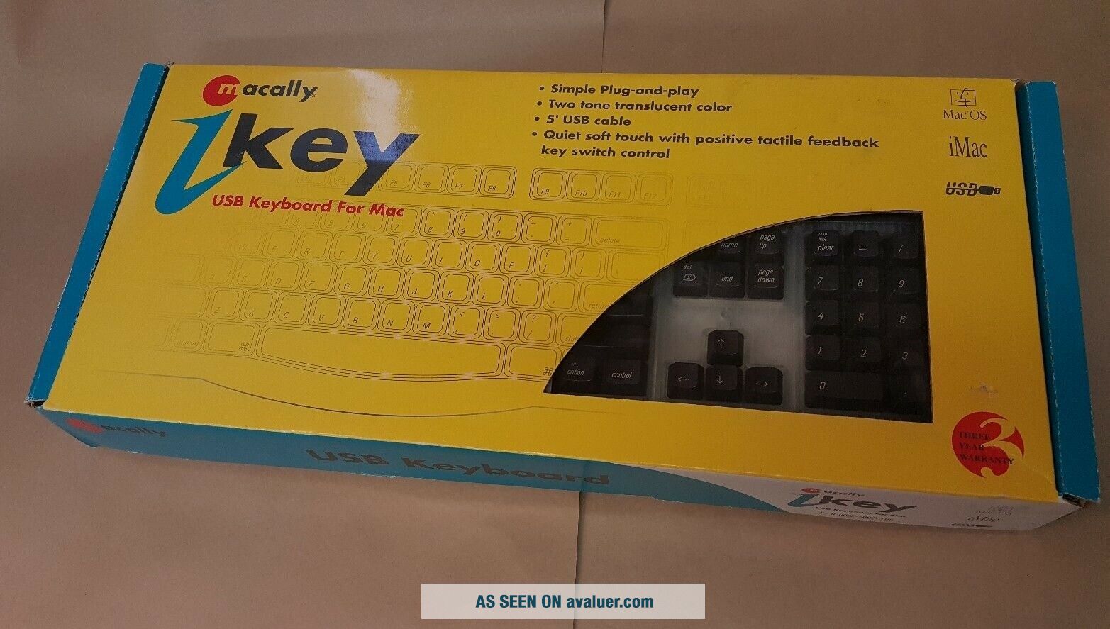 Vintage Macally Ikey USB Keyboard Mac Imac 105 Key G2 | #7569042