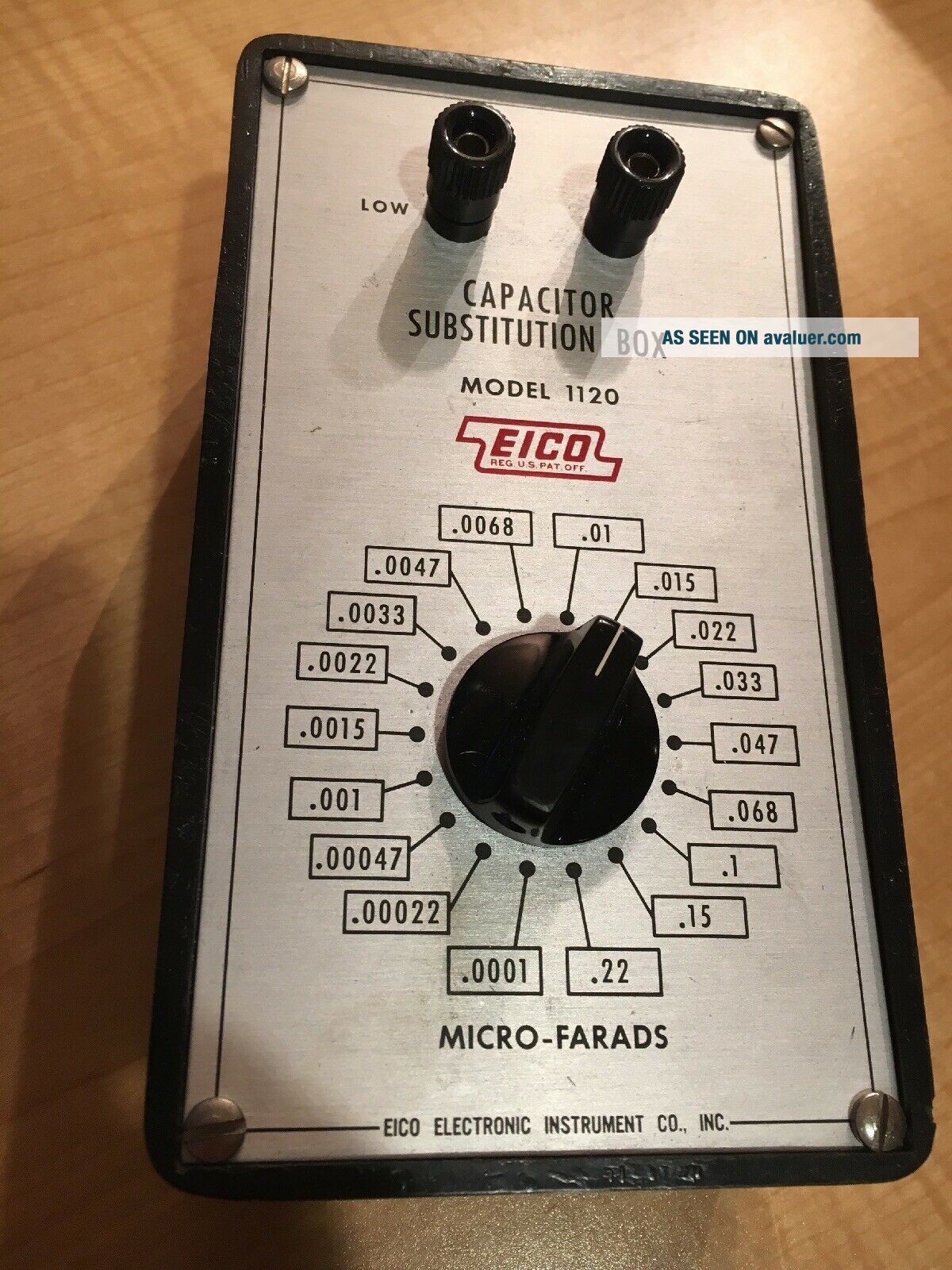 Capacitor Substitution Box - EICO Model 1120 No Rust | #7515537