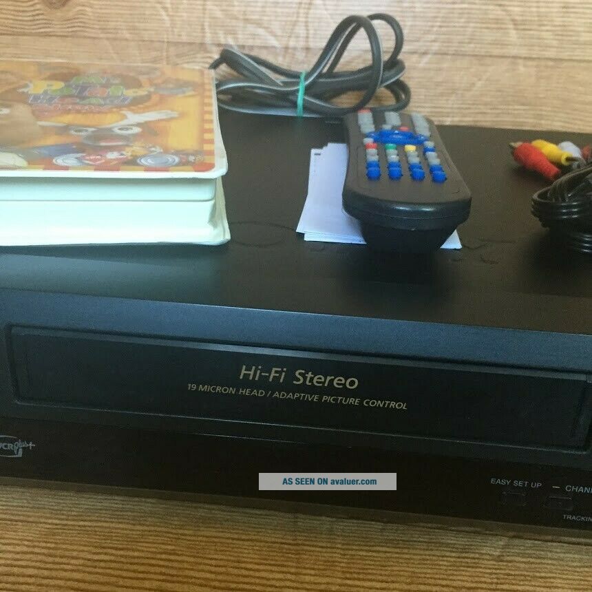 Sony VCR/VHS SLV - 779HF Black Video Player W/ Remote, AV Cable & VHS ...