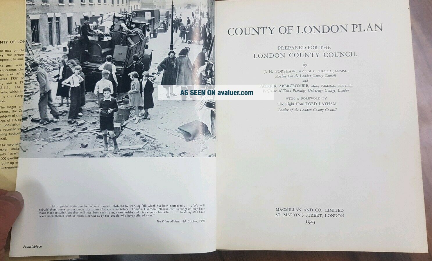 1948 County Of London Plan Incl. Fold Out Maps | #7540525
