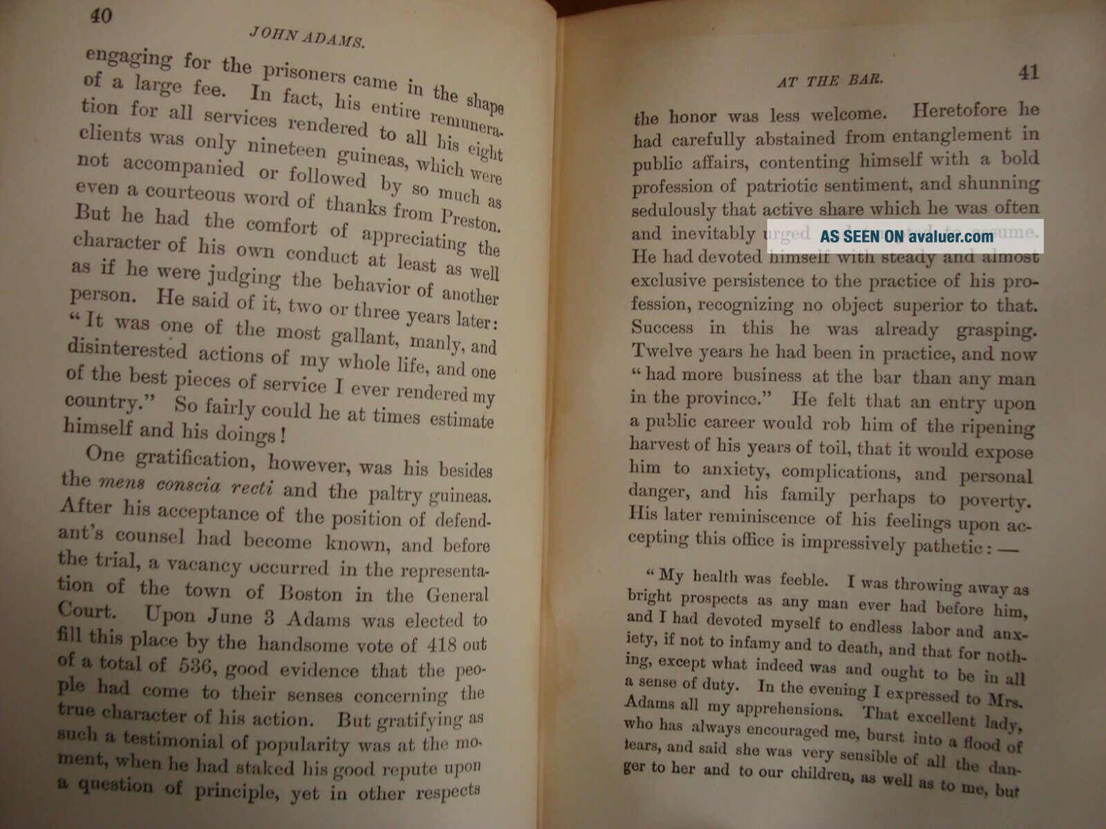 Old LIFE OF JOHN ADAMS Book 1899 CONTINENTAL CONGRESS REVOLUTION ...