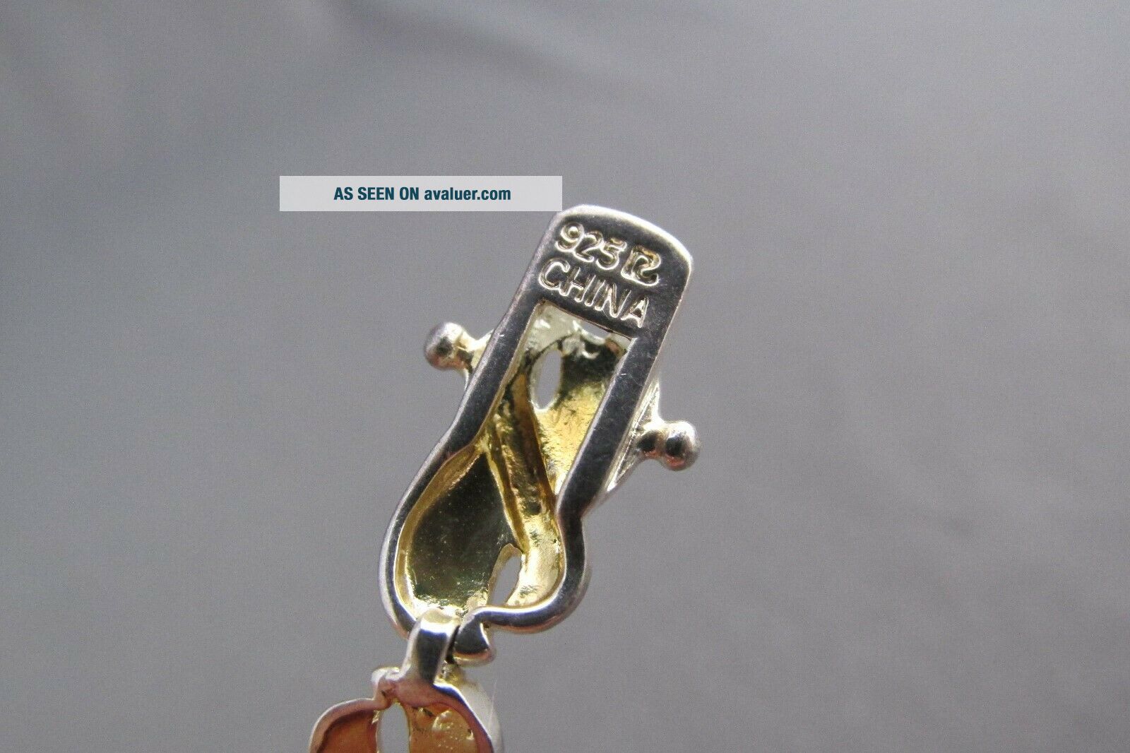 VINTAGE ROSS SIMMONS GOLD WASH STERLING DIAMOND SAPPHIRE TENNIS ...