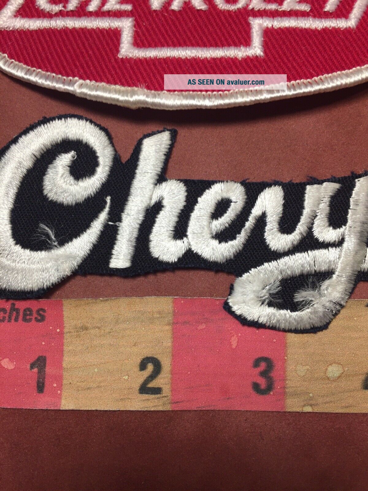 2 Vintage CHEVROLET Patches (Red One Is OK, Chevy Patch Is AS - IS ...