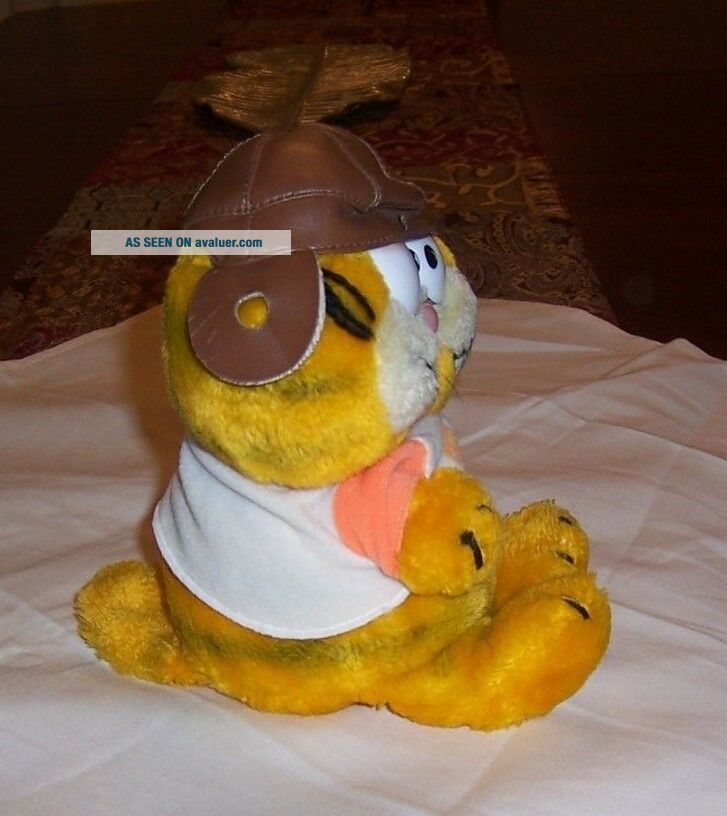 VINTAGE GARFIELD CAT PLUSH 1980 ' S? FOOTBALL PLAYER RETRO HELMET FUN ...