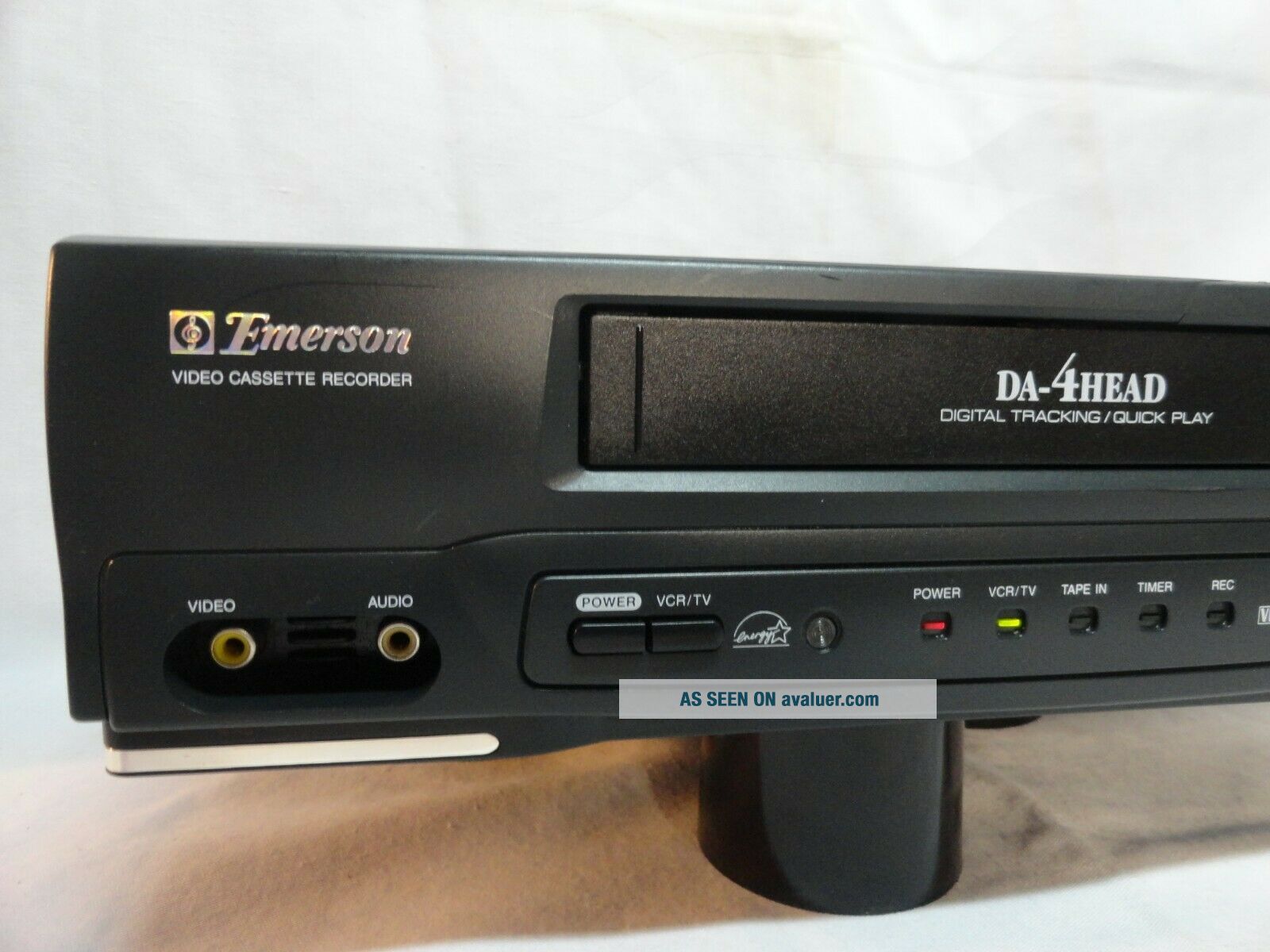 Emerson EWV401B Hi - Fi Stereo 19 Micron 4 Head VHS VCR Player/Recorder ...