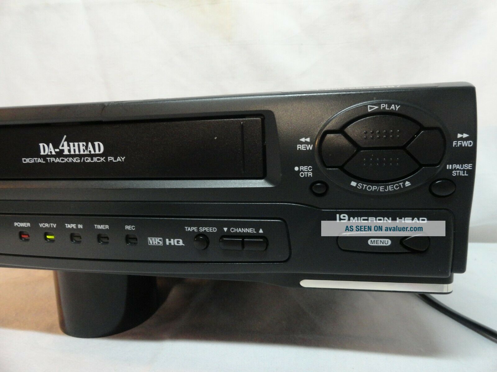 Emerson EWV401B Hi - Fi Stereo 19 Micron 4 Head VHS VCR Player/Recorder ...
