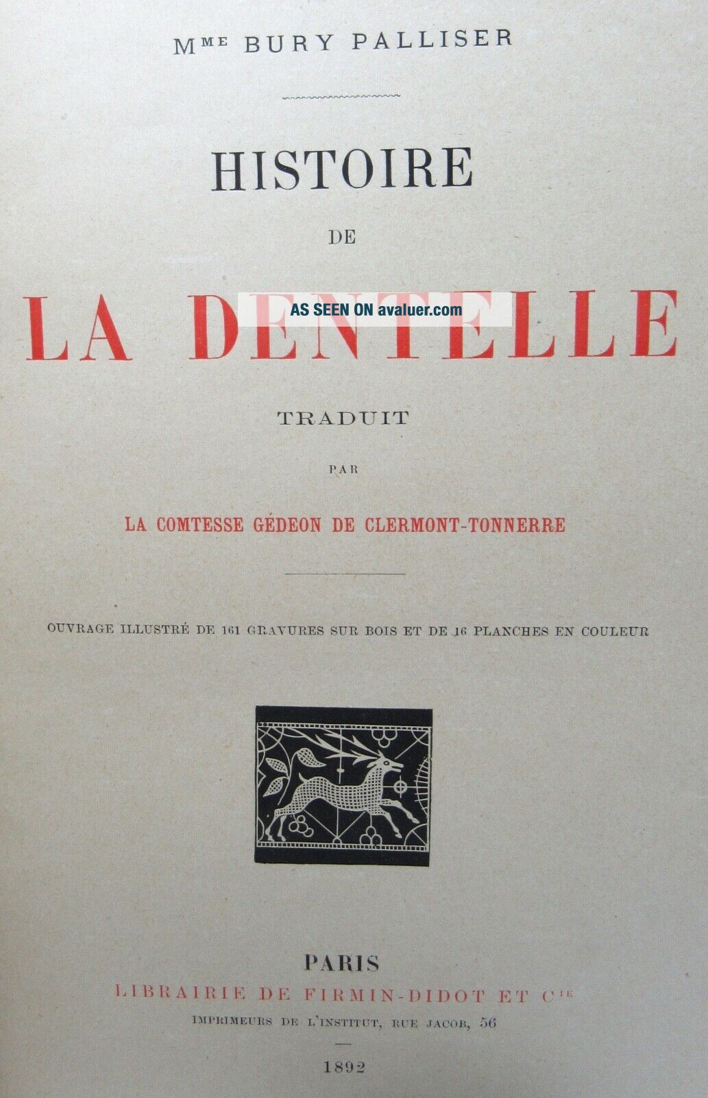 1892 History Of French Lace Fashion Histoire De La Dentelle Needlework ...