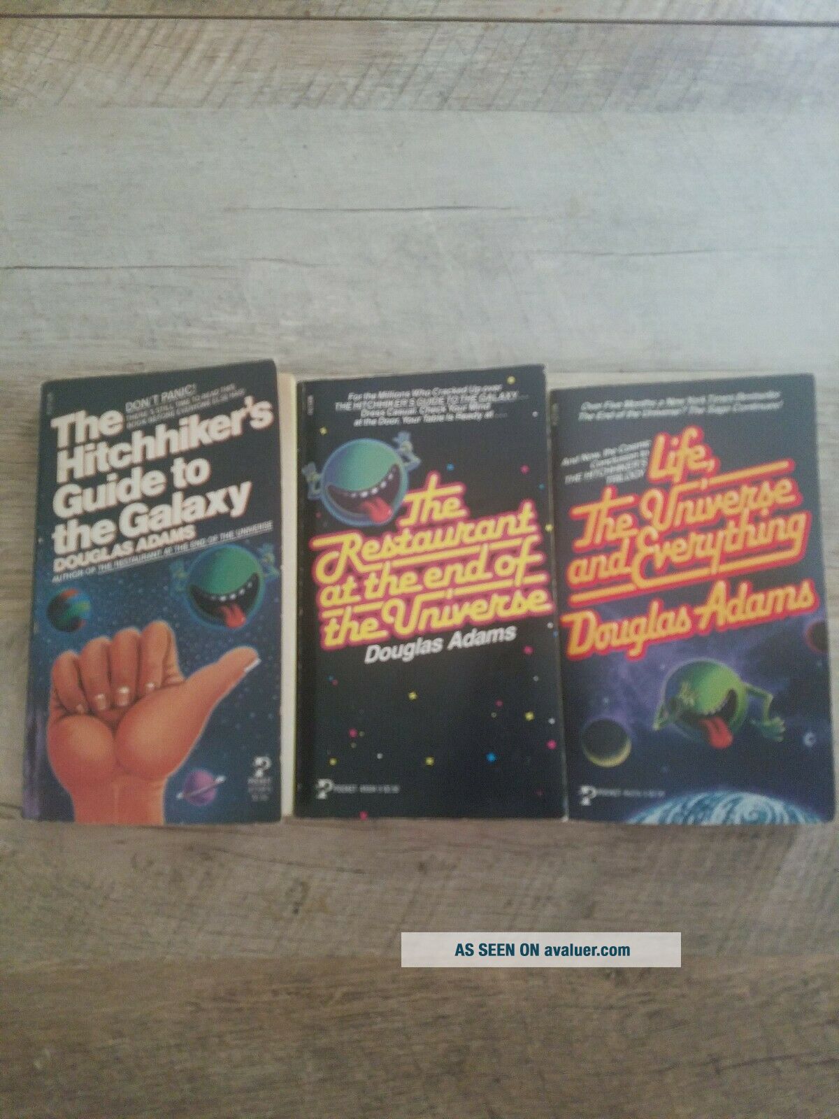 The Hitchhikers Guide To The Galaxy Pocket Book Paperback Trilogy ...