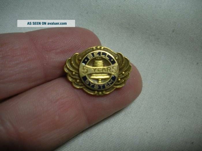 Vintage Bell Systems 5 Years Service Lapel Pin | #7634540