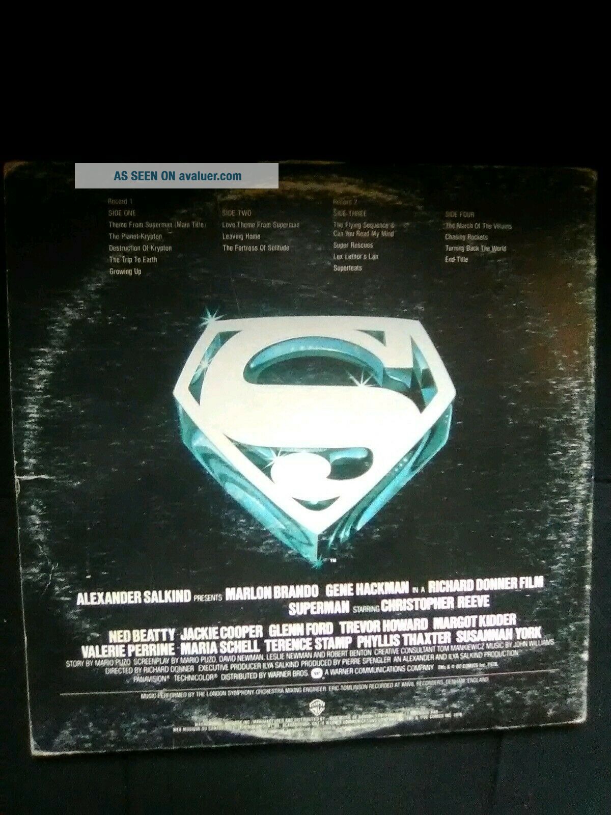 Superman The Movie Soundtrack Vintage Vinyl Record 1978 | #7640446