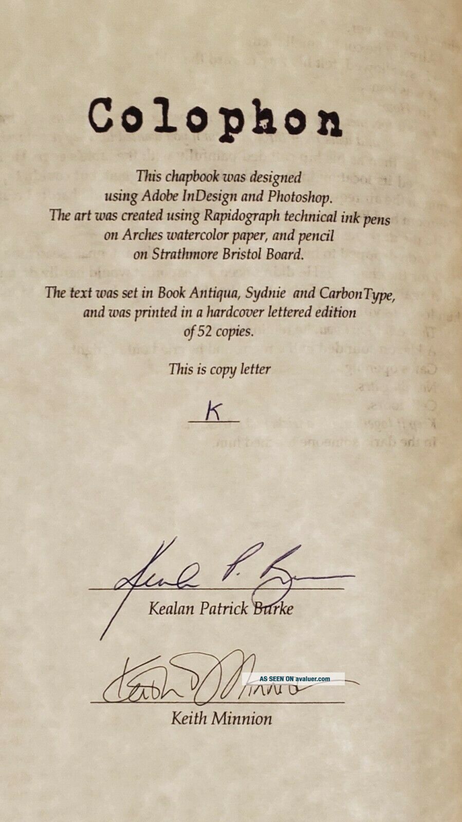 Seldom Seen In August Kealan Patrick Burke Rare HTF OOP Signed/Lettered ...