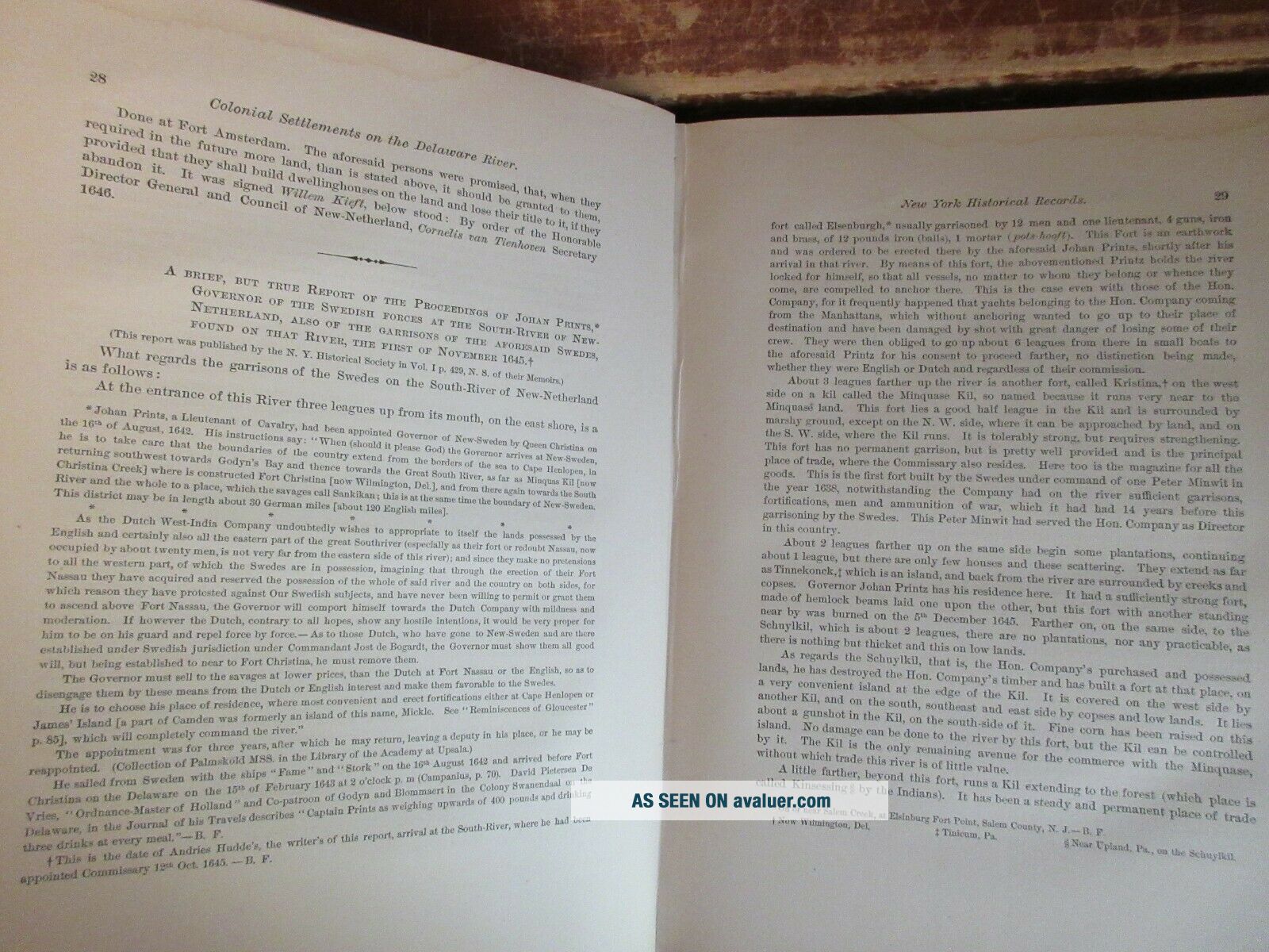Old COLONIAL HISTORY OF YORK STATE Book 1877 DUTCH SWEDISH LETTERS ...