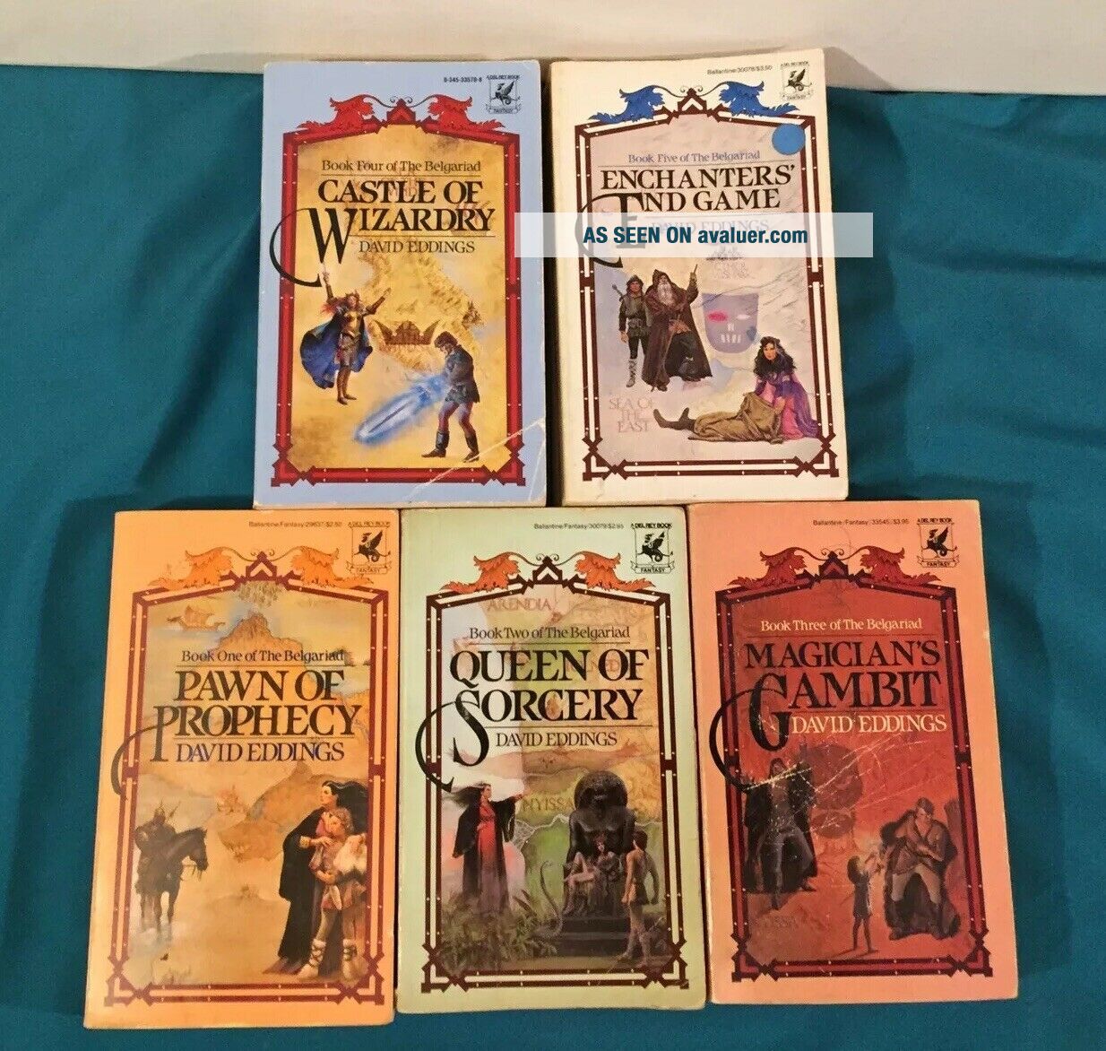 The Belgariad Complete Set Of 5 Science Fiction Fantasy David Eddings ...