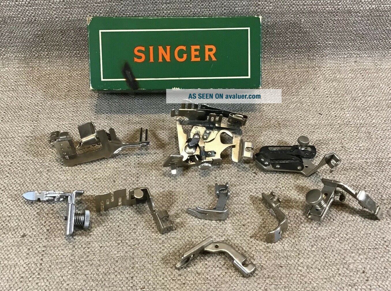 Vintage Set Singer Sewing Machine Attachments Automatic Zigzagger ...