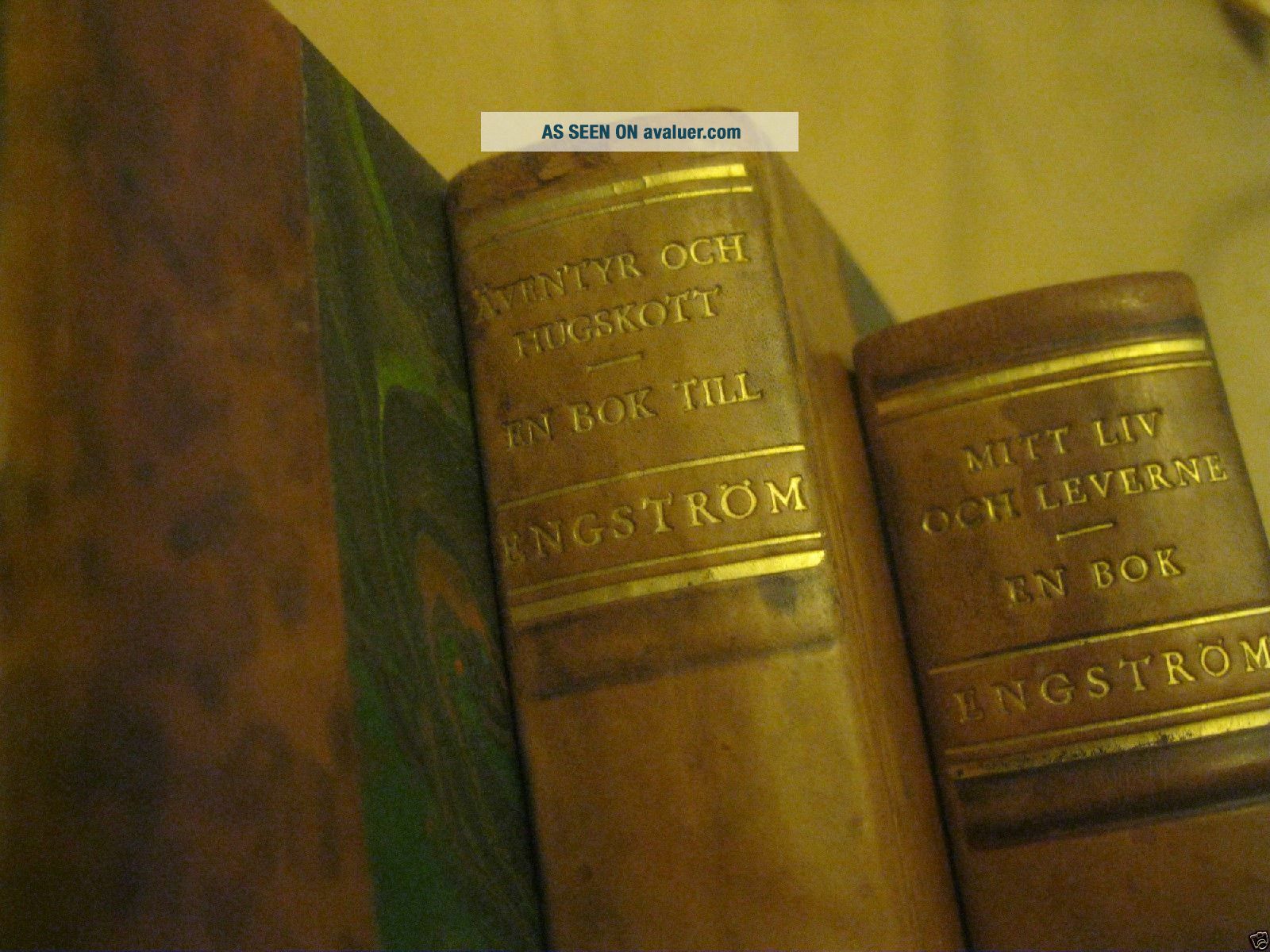Group Of 7 Leather Bound Books By Albert Engstromcirca 1939 | #7661812