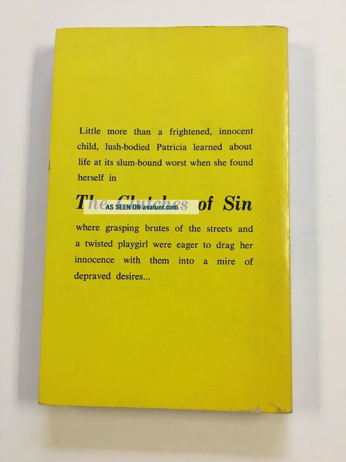 Clutches Of Sin Don Holliday Vintage Sleaze GGA Paperback A Leisure ...