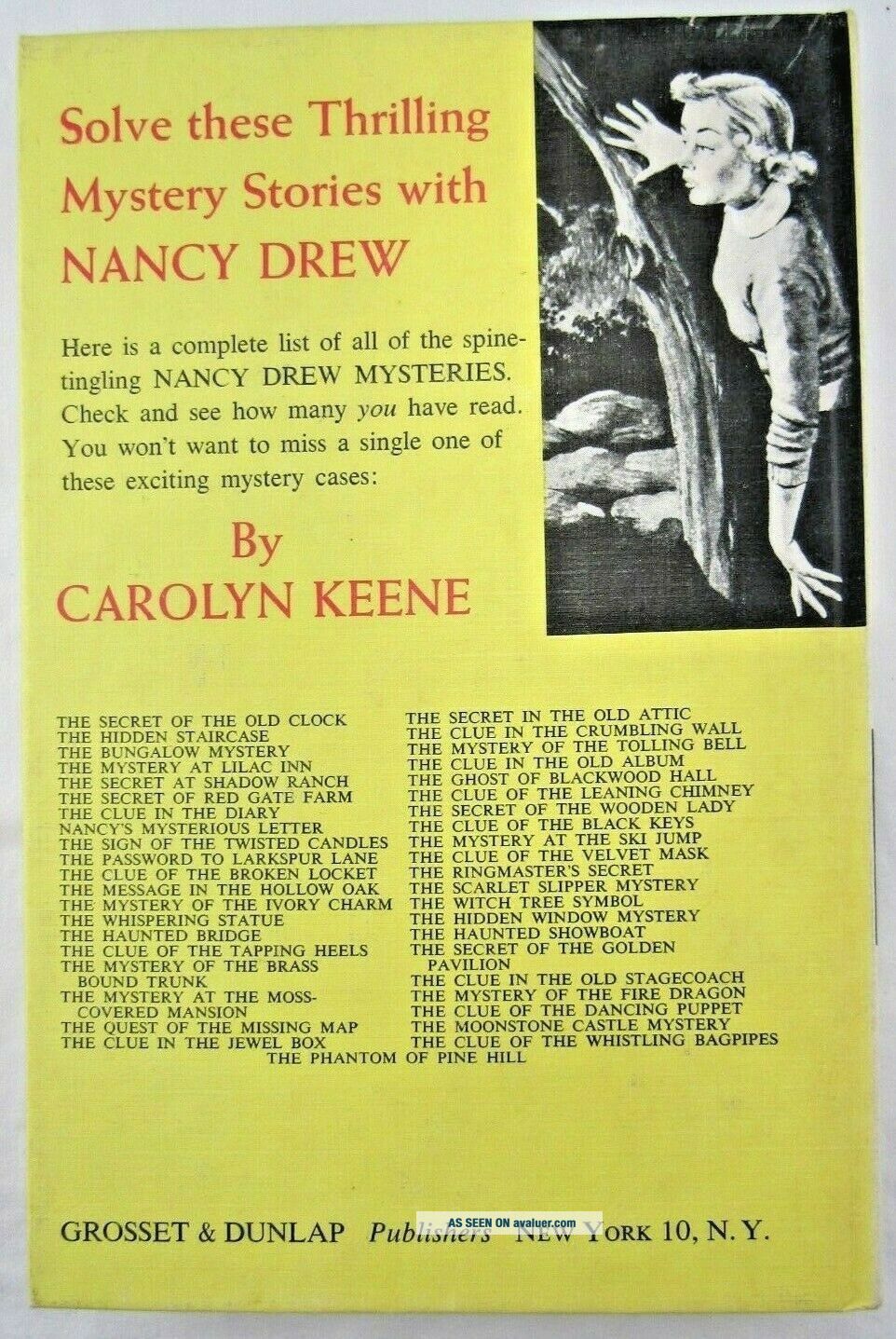 Nancy Drew 24 The Clue In The Old Album PC OT 25 Chapters 1966 Printing ...