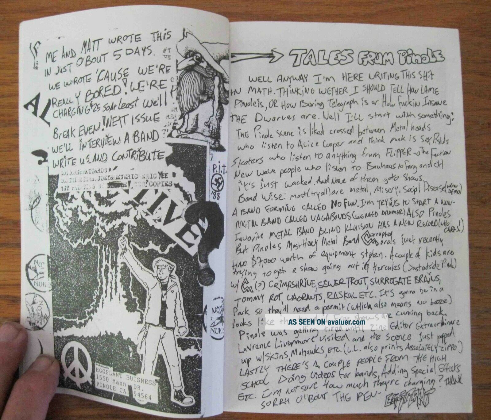 Absolutely Zippo A Fanzine’s Anthology By Robert Eggplant (PB, 1988 ...