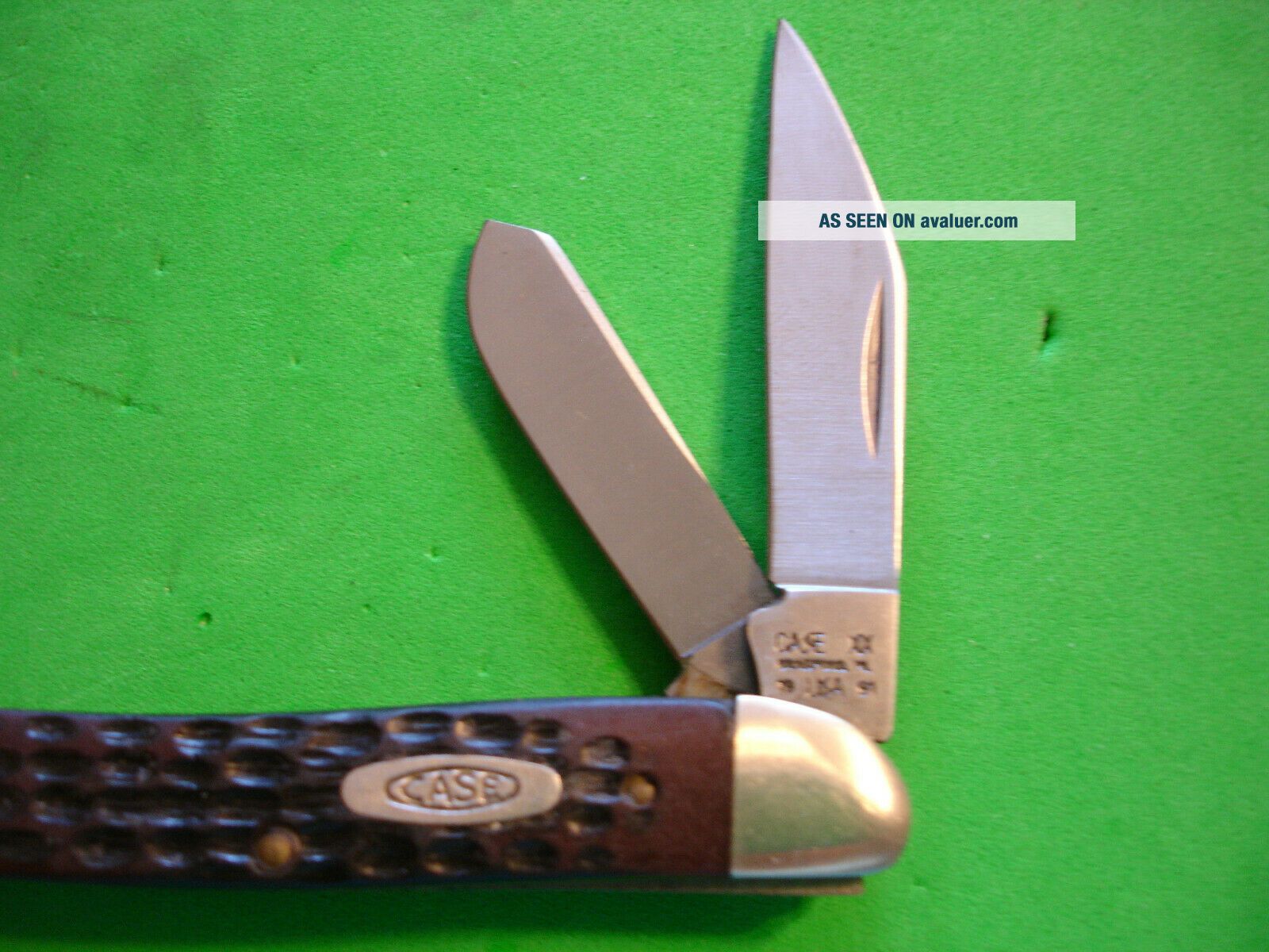 NTSA VNTG CASE XX USA 3 1/4 " CLOSED 3 BLADE STOCKMAN POCKET KNIFE ...