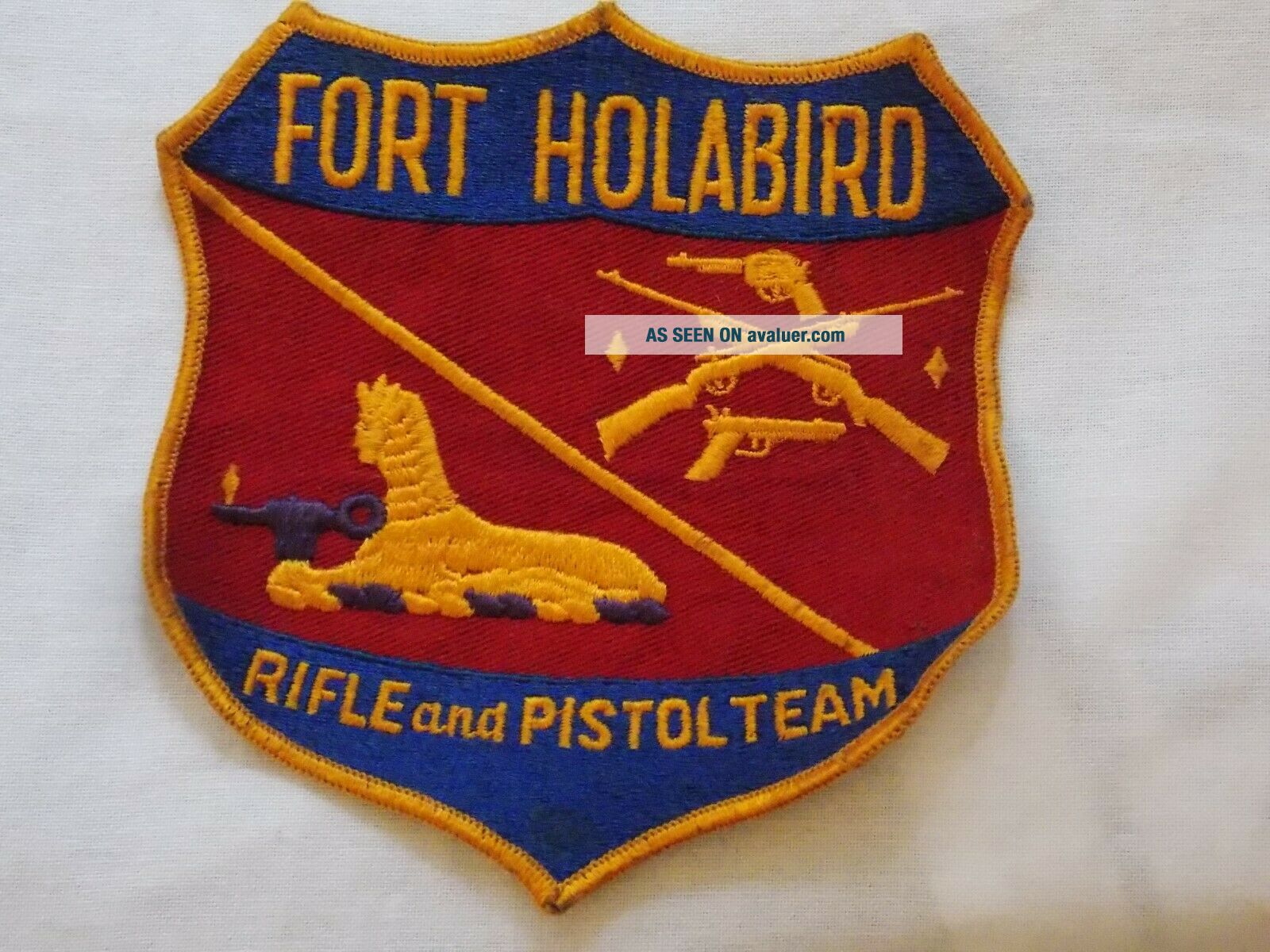 Rare Vintage 1950 ' S Fort Holabird Rifle And Pistol Team Patch Badge ...
