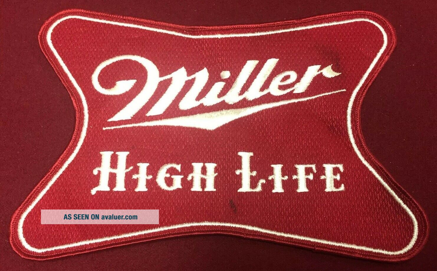 Vintage 70s Large Miller High Life Beer Patch | #7727456
