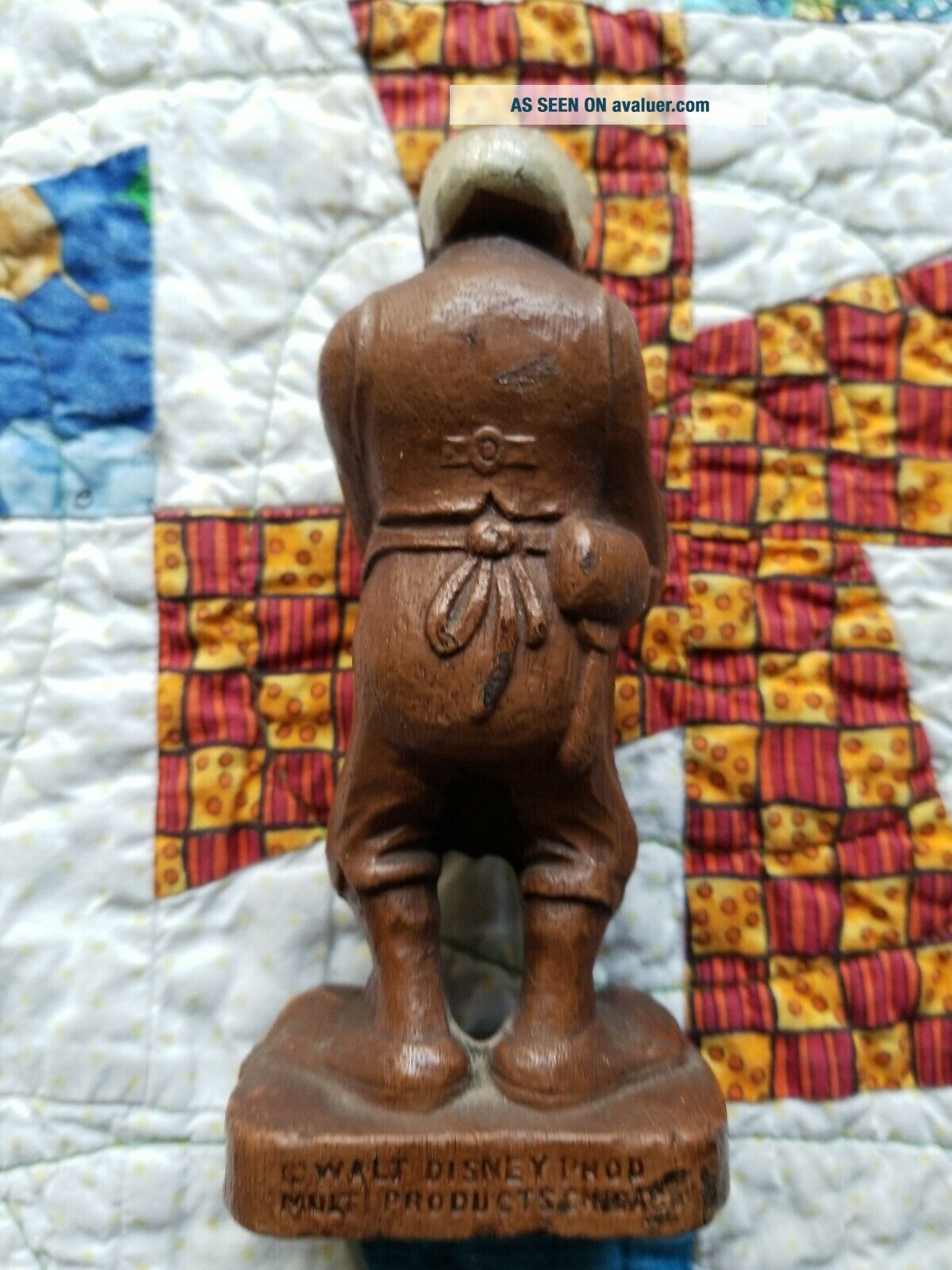 WALT DISNEY ' S PINOCCHIO GEPPETTO STANDING SYROCO WOOD FIGURINE ...