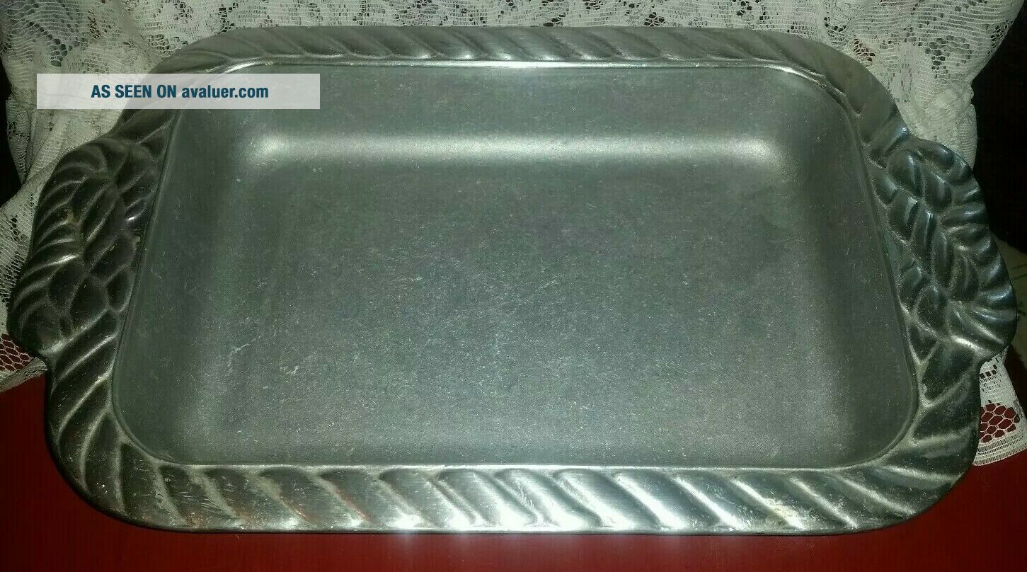 Large Vintage RWP THE WILTON CO. METAL RECTANGULAR Dish Plate Tray ...