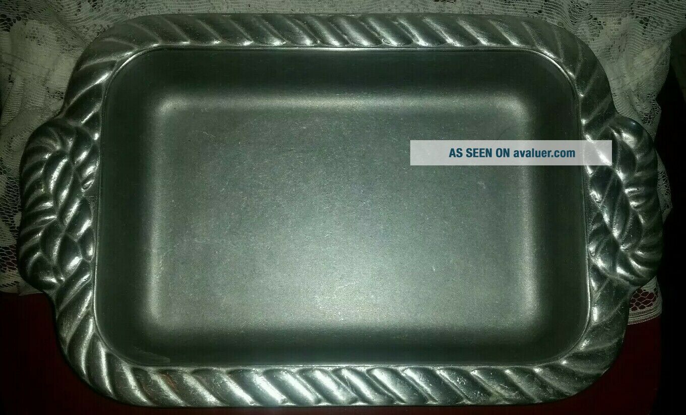 Large Vintage RWP THE WILTON CO. METAL RECTANGULAR Dish Plate Tray ...