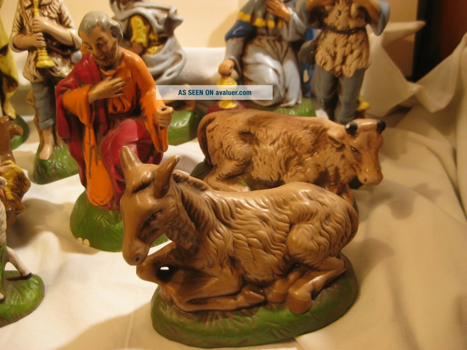 VTG Atlantic Mold 14 Pc Christmas Nativity Scene Ceramic Hand - Painted ...