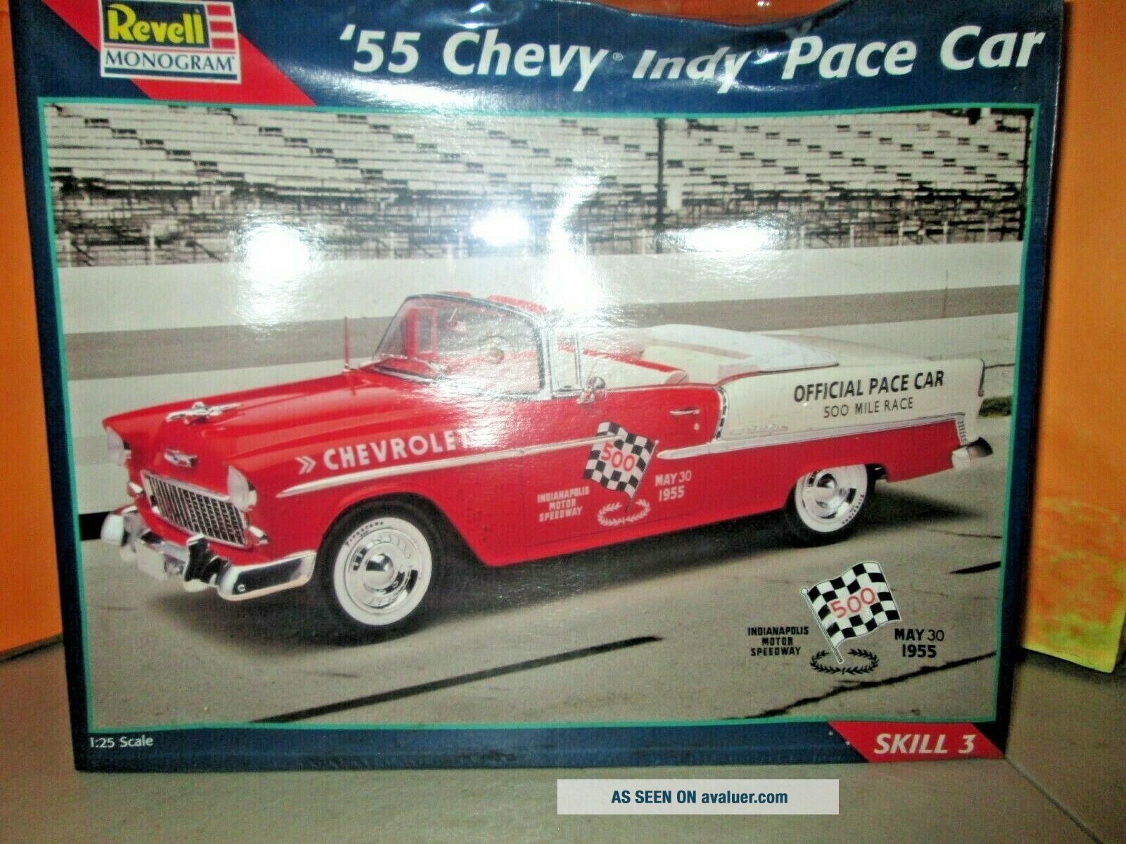 Vintage Revell 1955 Chevy Indy Pace Car Model Kit 85 - 2496 1:25 | #7749045