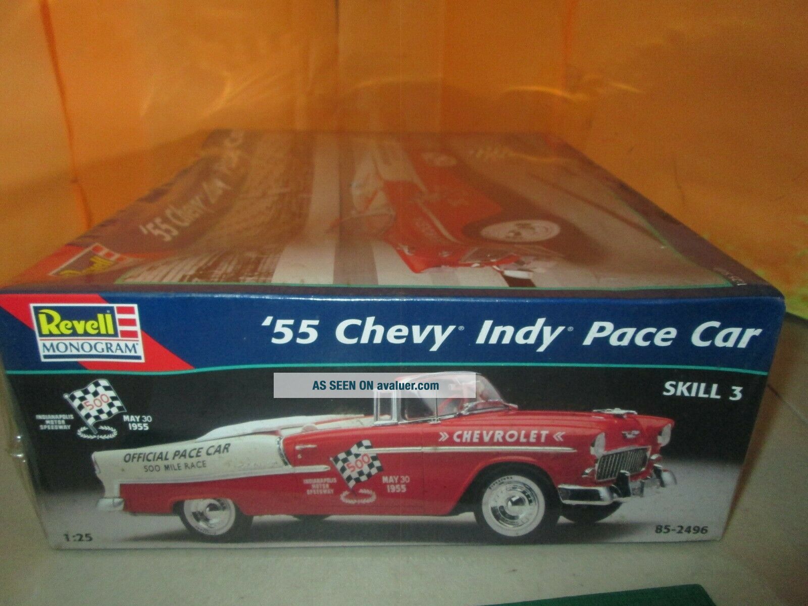 Vintage Revell 1955 Chevy Indy Pace Car Model Kit 85 - 2496 1:25 | #7749045