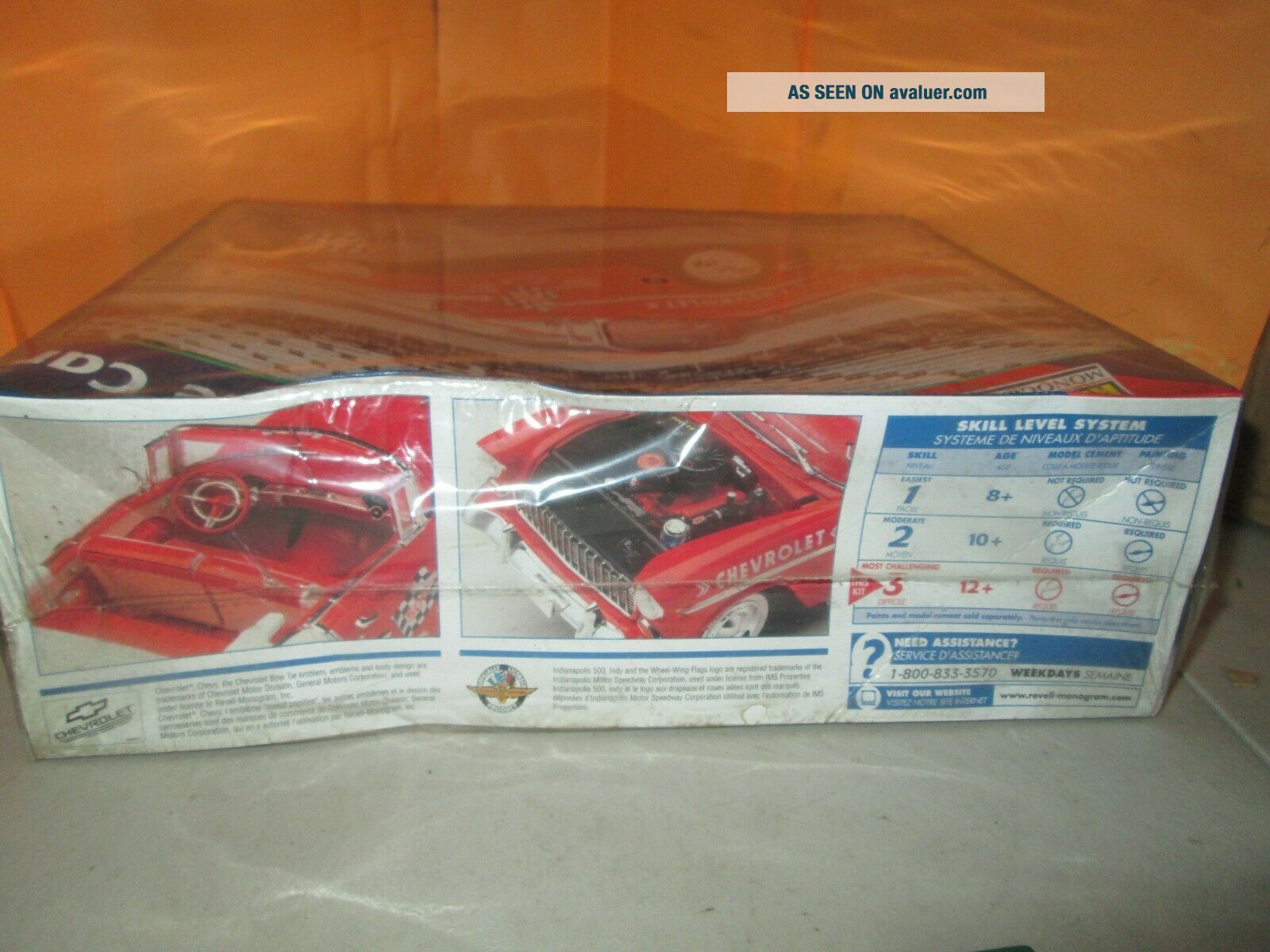 Vintage Revell 1955 Chevy Indy Pace Car Model Kit 85 - 2496 1:25 | #7749045