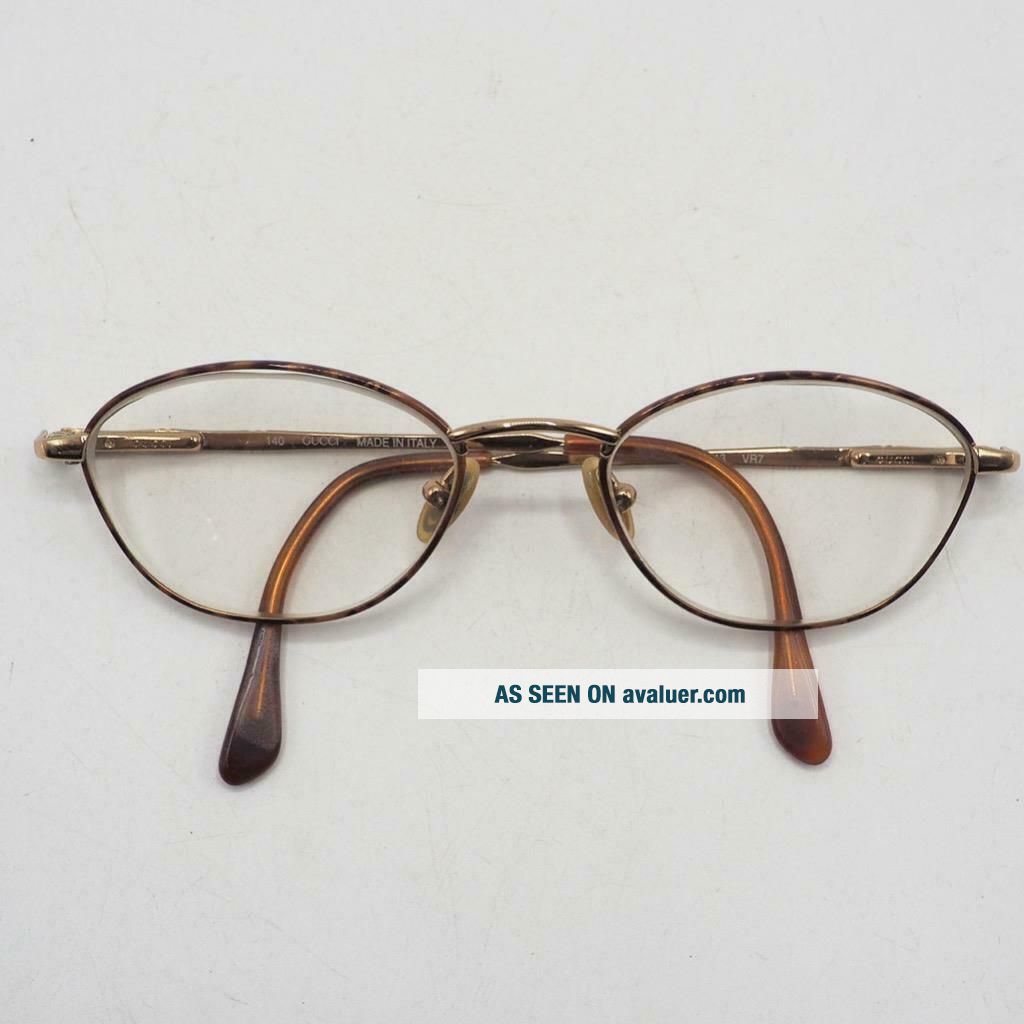 Vintage Gucci GG2613 Tortoise Shell Eyeglasses Sunglasses Frames Italy ...