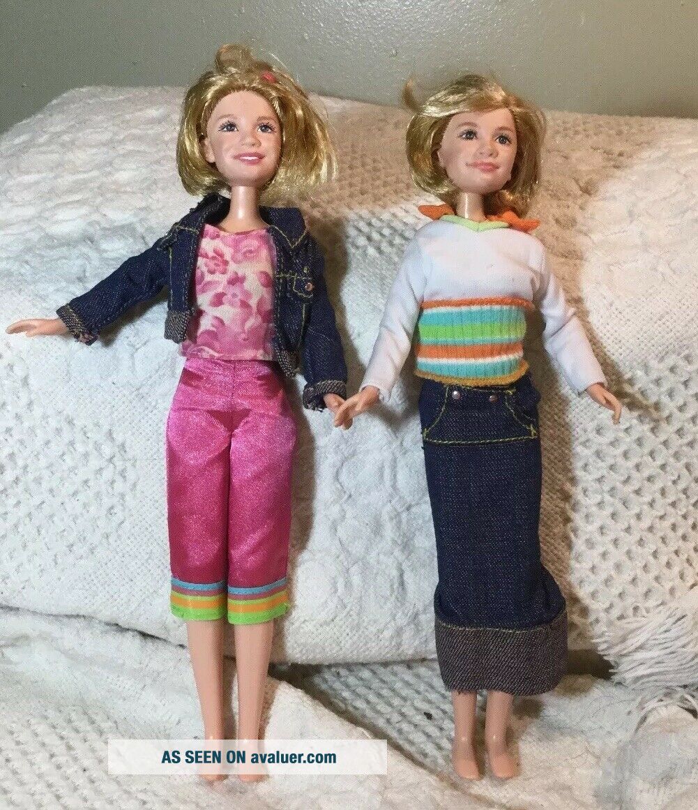 MARY KATE & ASHLEY OLSEN Twin Barbie 1987 Vintage Full House Mattel ...