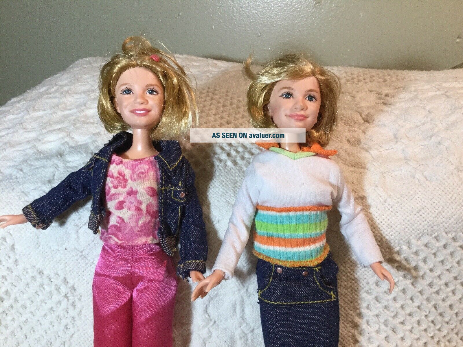 MARY KATE & ASHLEY OLSEN Twin Barbie 1987 Vintage Full House Mattel ...