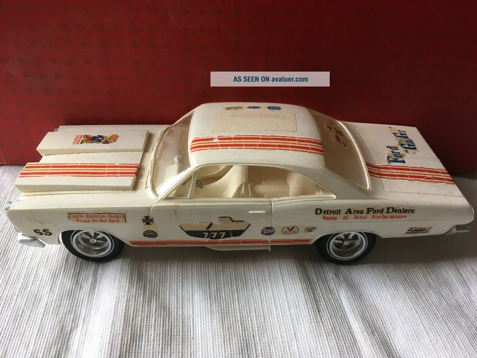 1966 Vintage Plastic Model Car Kit Drag Car MERCURY Cyclone COMET 777 ...