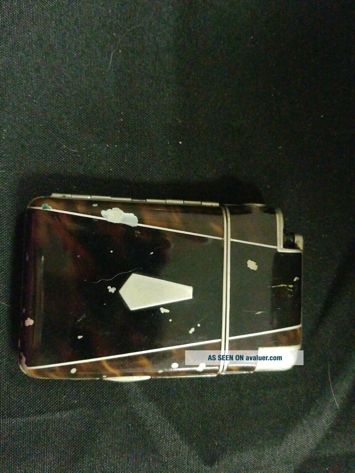 Vintage Marathon Art Deco Enamel Compact Cigarette Case And Lighter ...