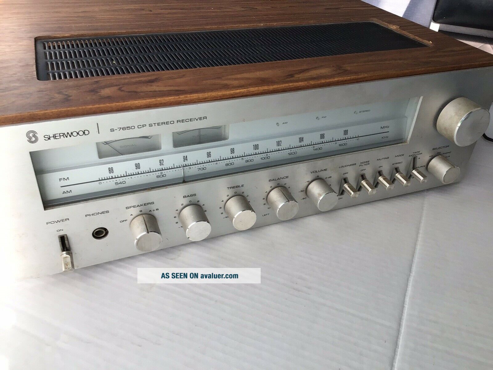 Sherwood Receiver Vintage S - 7576 Silver Face Stereo System | #7794117