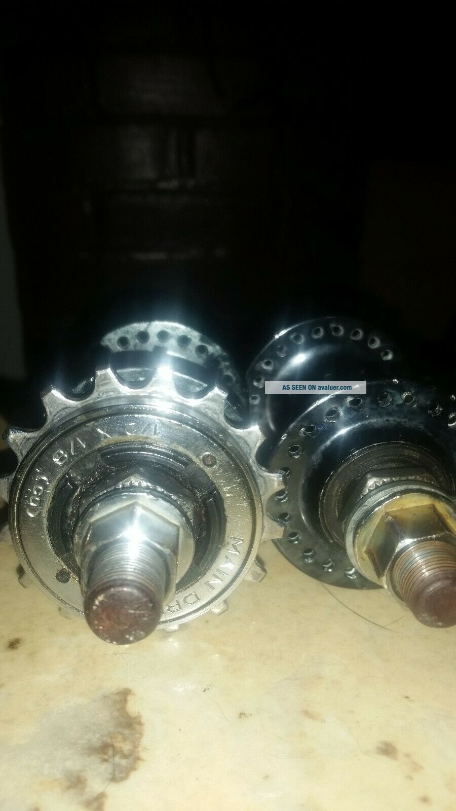Vintage GT Mohawk Hub Set W/Racing Sprocket 1/2 Axels Black | #7797650